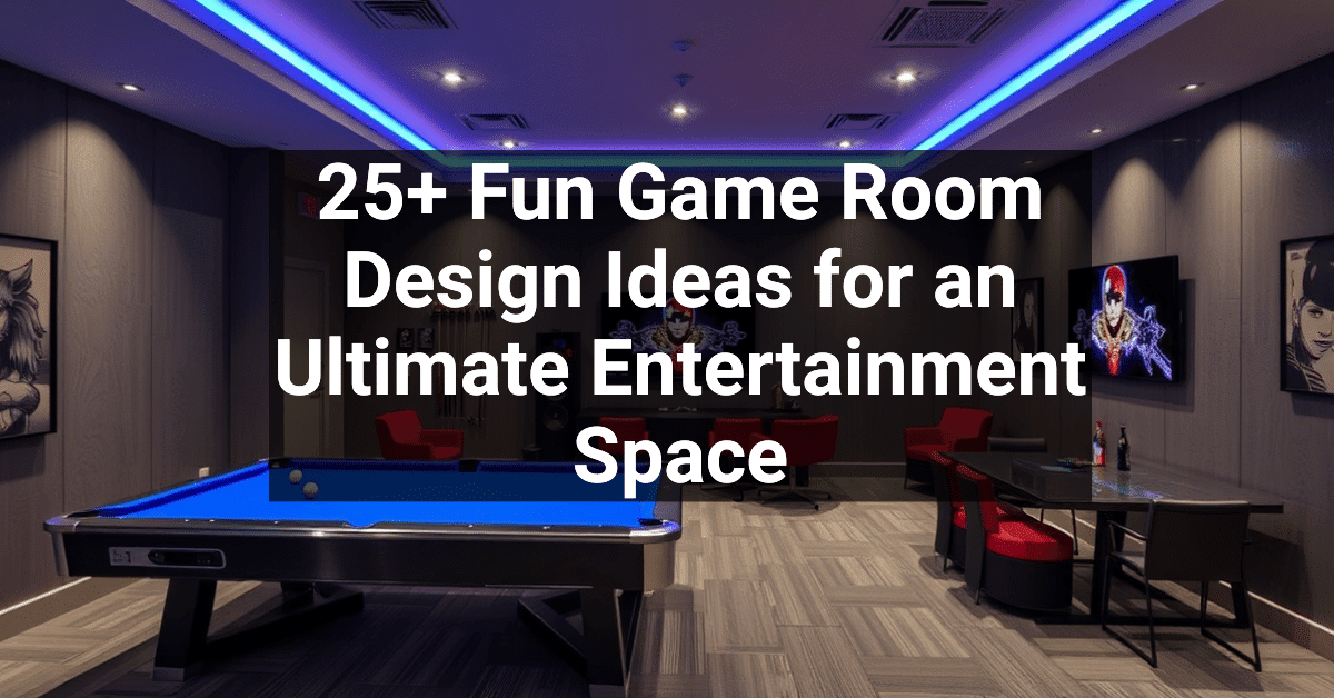 25+ Fun Game Room Design Ideas for an Ultimate Entertainment Space ...