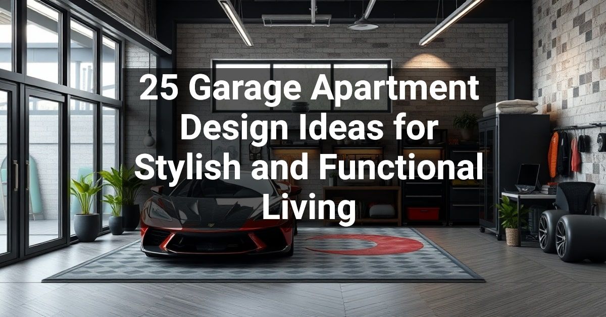 25+ Garage Apartment Design Ideas for Stylish and Functional Living ...