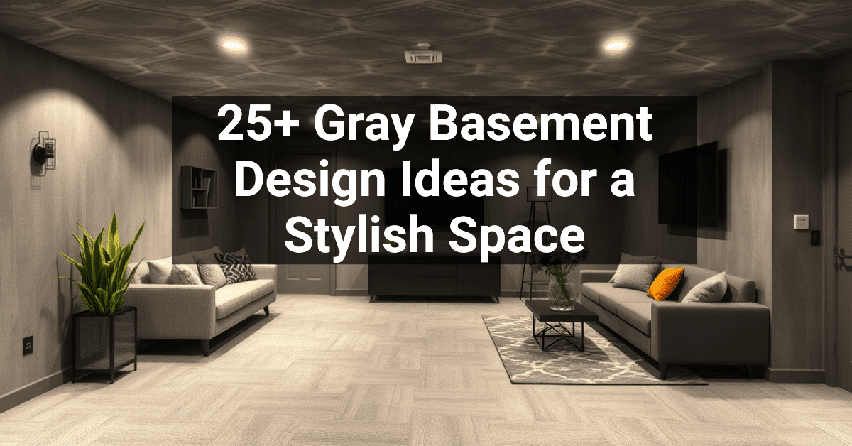 25+ Gray Basement Design Ideas for a Stylish Space – Engineers and ...