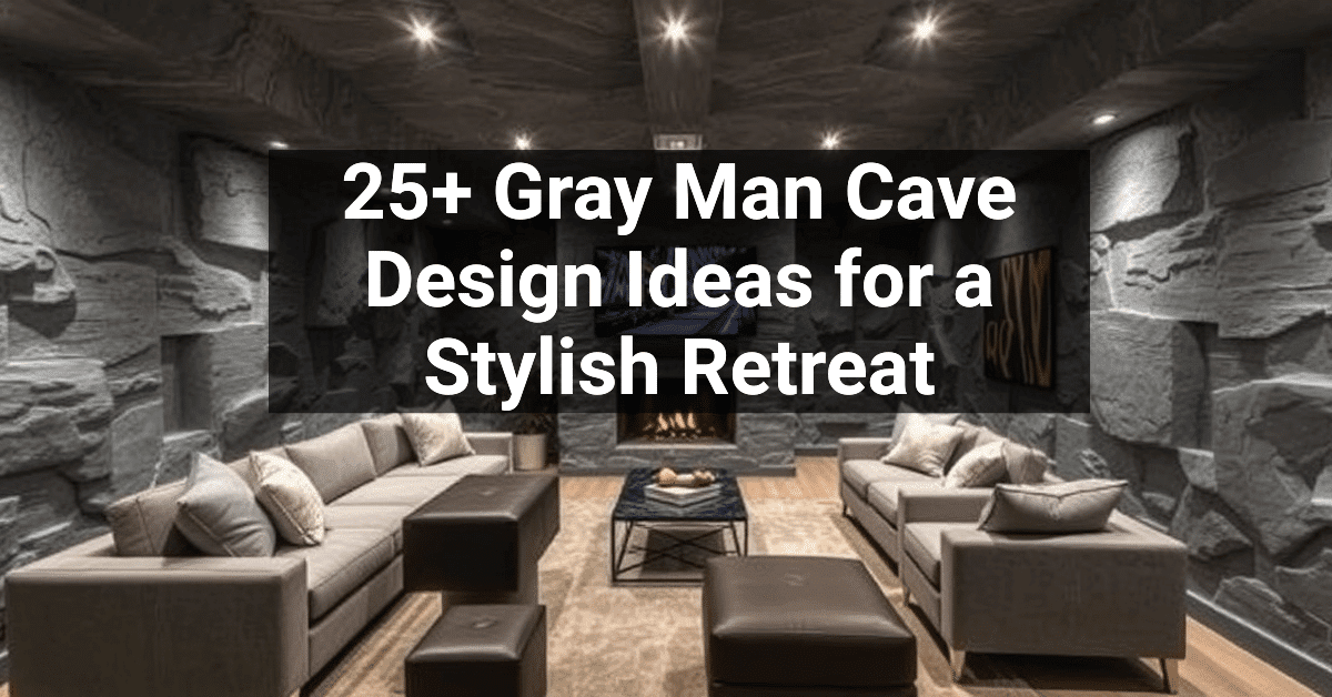 25+ Gray Man Cave Design Ideas for a Stylish Retreat – Engineers and ...