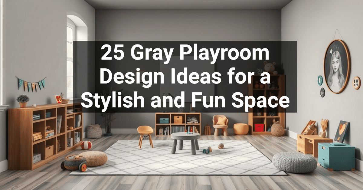 25+ Gray Playroom Design Ideas for a Stylish and Fun Space – Engineers and Architects of America