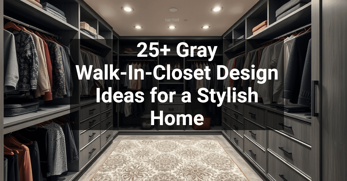 25+ Gray Walk-In-Closet Design Ideas for a Stylish Home – Engineers and ...