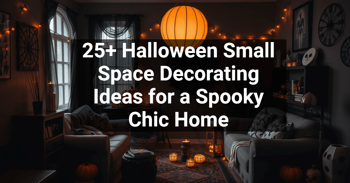 25+ Halloween Small Space Decorating Ideas for a Spooky Chic Home ...