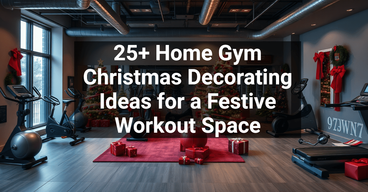 25+ Home Gym Christmas Decorating Ideas for a Festive Workout Space ...