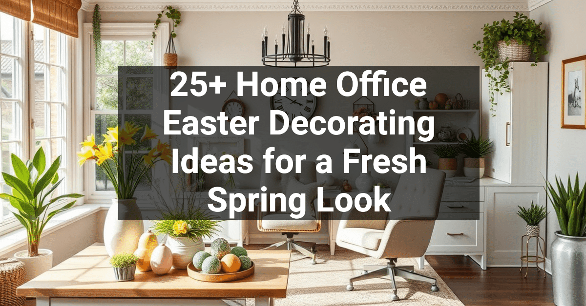25+ Home Office Easter Decorating Ideas for a Fresh Spring Look ...
