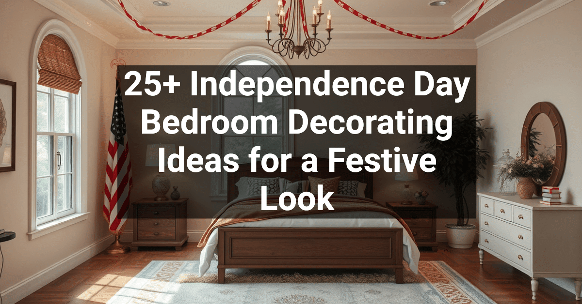 25+ Independence Day Bedroom Decorating Ideas for a Festive Look ...