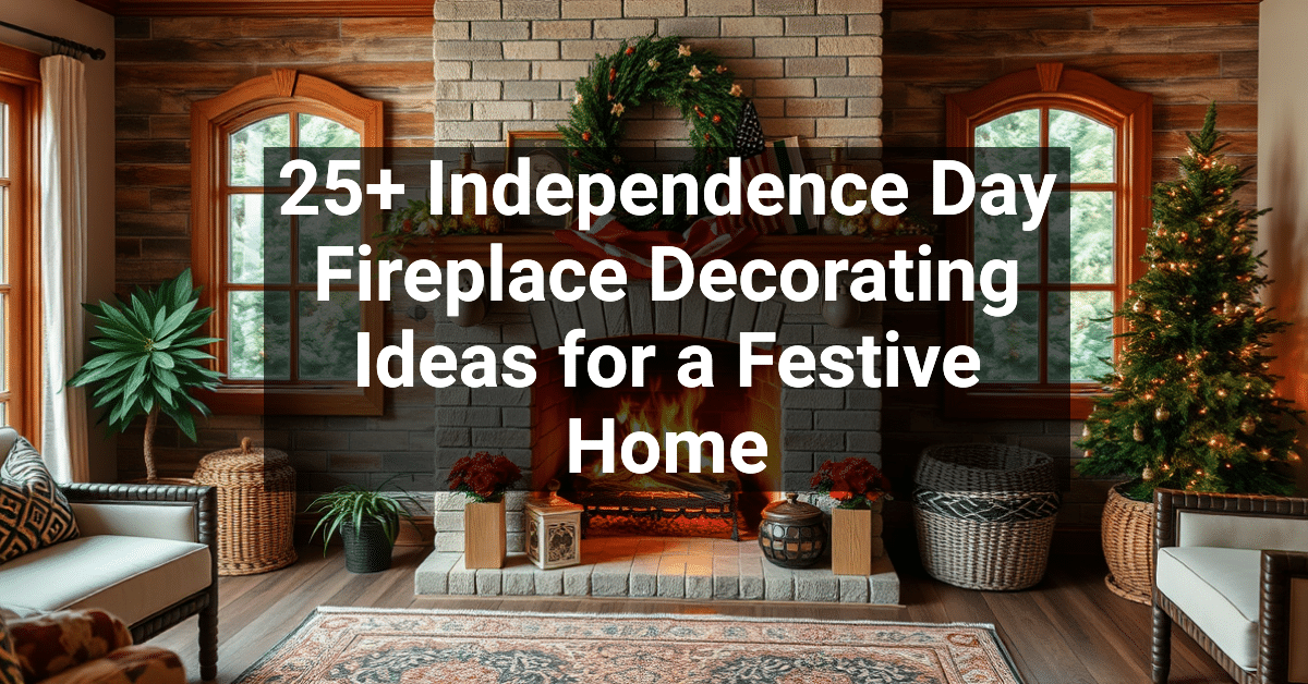 25+ Independence Day Fireplace Decorating Ideas for a Festive Home ...