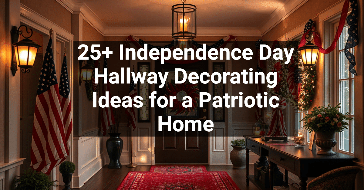 25+ Independence Day Hallway Decorating Ideas for a Patriotic Home ...