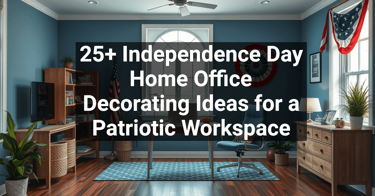 25+ Independence Day Home Office Decorating Ideas for a Patriotic ...