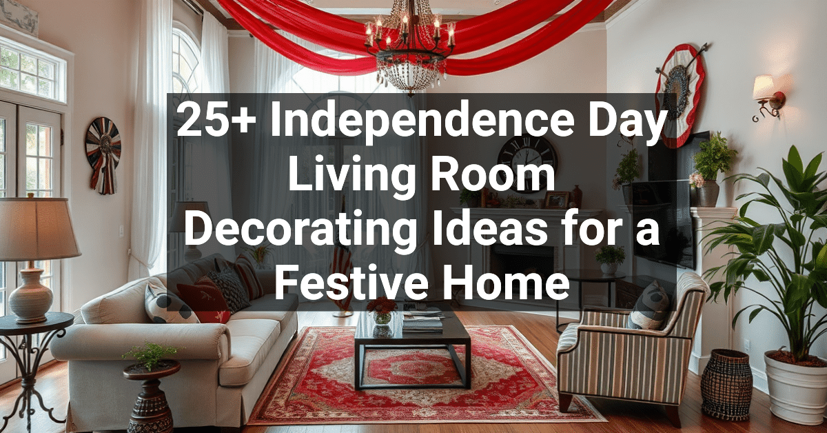 25+ Independence Day Living Room Decorating Ideas for a Festive Home ...