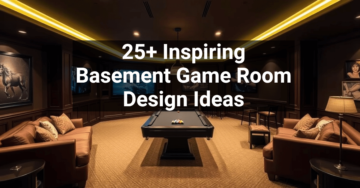 25+ Inspiring Basement Game Room Design Ideas – Engineers and ...