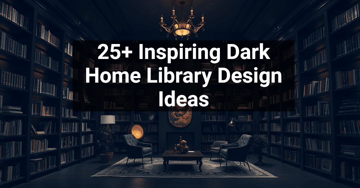25+ Inspiring Dark Home Library Design Ideas – Engineers and Architects ...