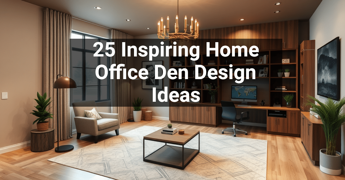 25+ Inspiring Home Office Den Design Ideas – Engineers and Architects ...