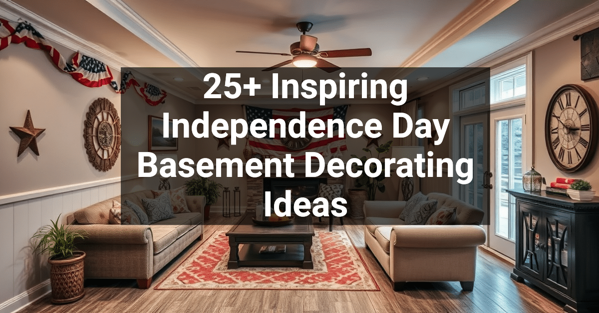 25+ Inspiring Independence Day Basement Decorating Ideas – Engineers ...