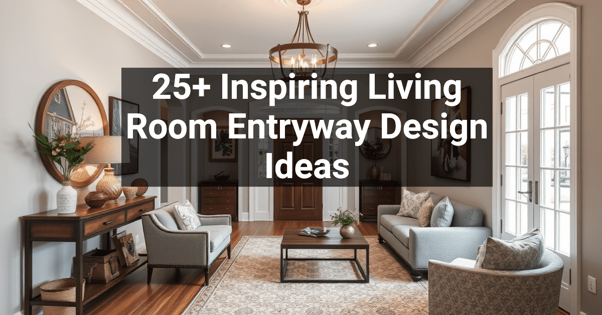25+ Inspiring Living Room Entryway Design Ideas – Engineers and ...