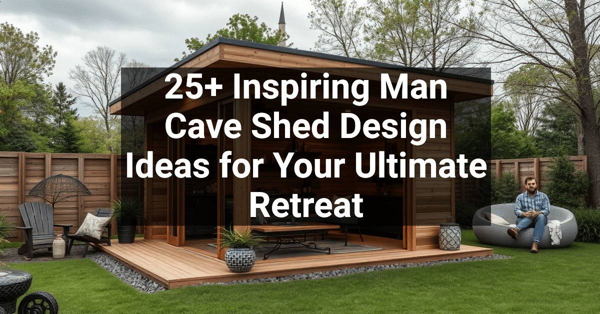 25+ Inspiring Man Cave Shed Design Ideas for Your Ultimate Retreat ...