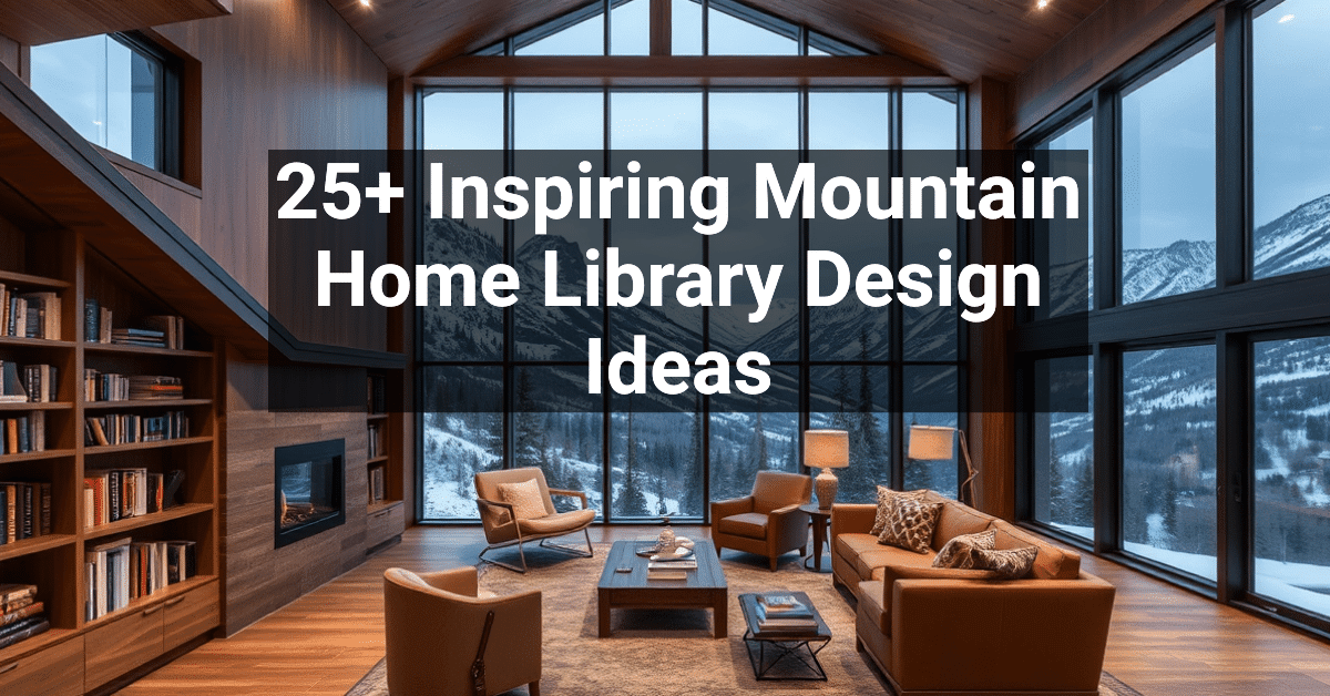 25+ Inspiring Mountain Home Library Design Ideas – Engineers and ...