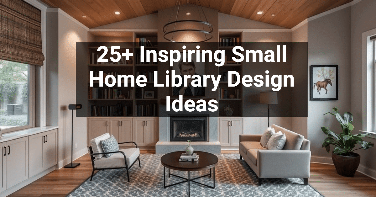 25+ Inspiring Small Home Library Design Ideas – Engineers and ...