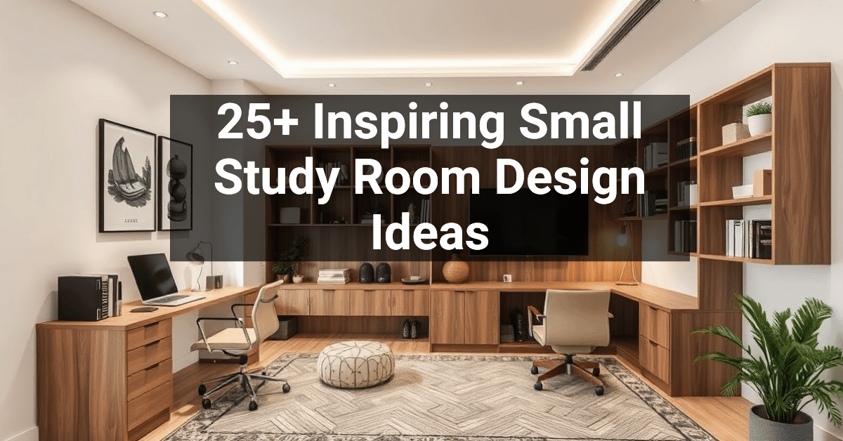 25+ Inspiring Small Study Room Design Ideas – Engineers and Architects ...