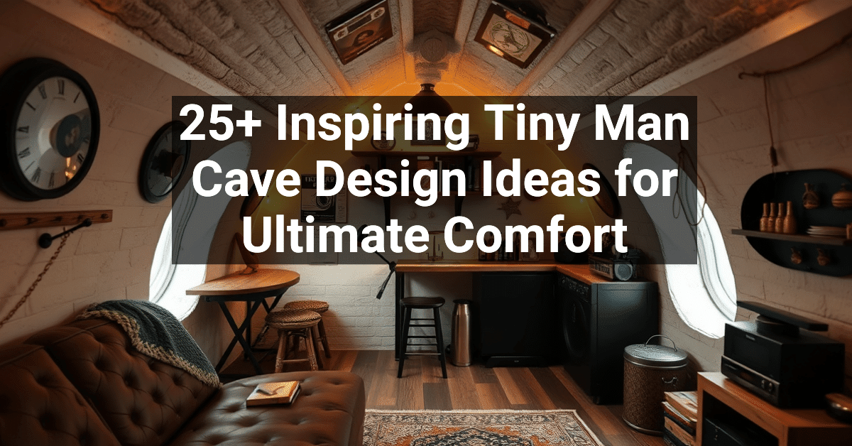 25+ Inspiring Tiny Man Cave Design Ideas for Ultimate Comfort ...
