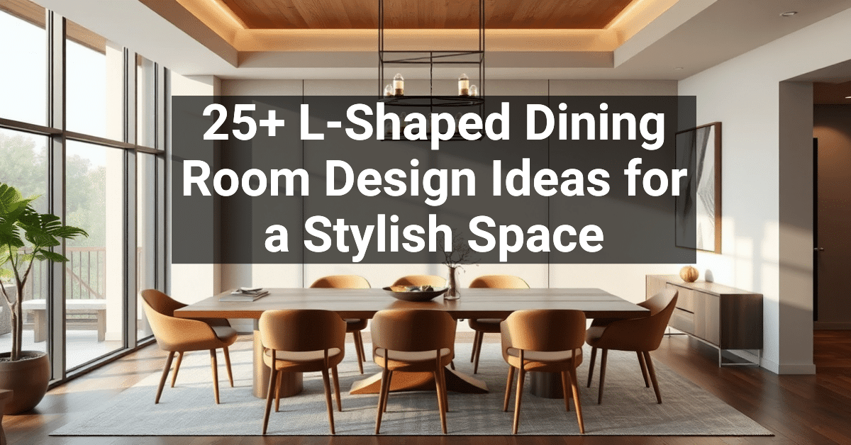 25+ L-Shaped Dining Room Design Ideas for a Stylish Space – Engineers ...
