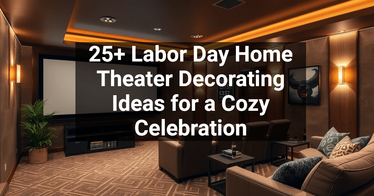 25+ Labor Day Home Theater Decorating Ideas for a Cozy Celebration ...