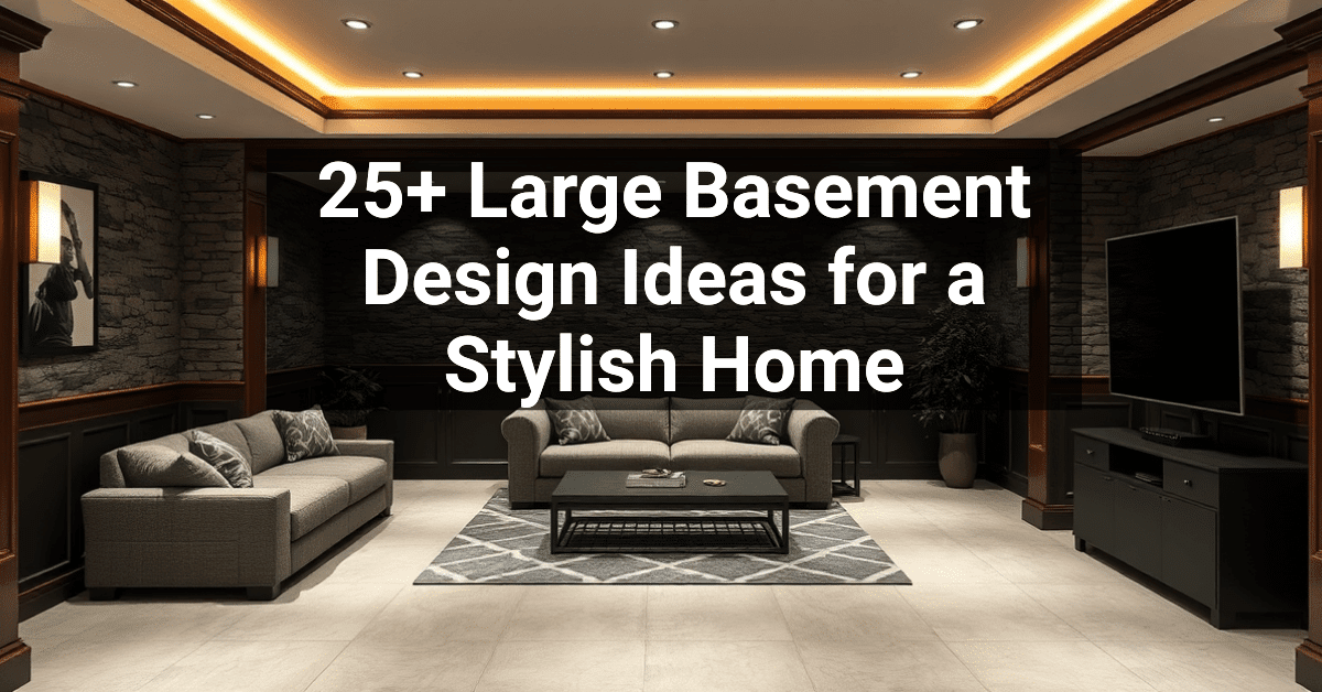 25+ Large Basement Design Ideas for a Stylish Home – Engineers and ...