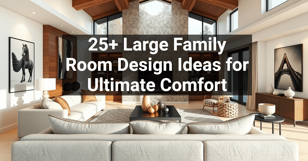 25+ Large Family Room Design Ideas for Ultimate Comfort – Engineers and ...
