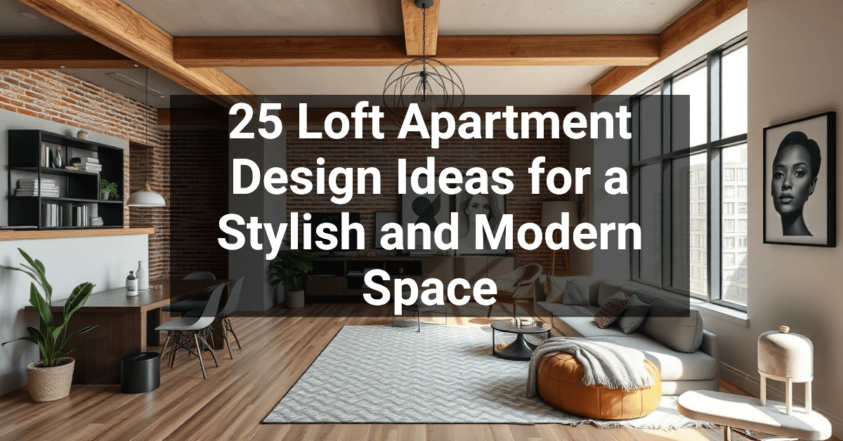 25+ Loft Apartment Design Ideas for a Stylish and Modern Space ...