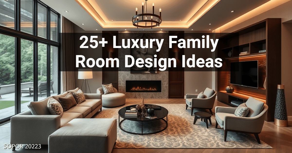 25+ Luxury Family Room Design Ideas – Engineers and Architects of America