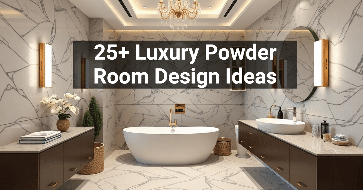 25+ Luxury Powder Room Design Ideas – Engineers and Architects of America