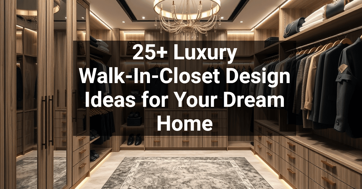 25+ Luxury Walk-In-Closet Design Ideas for Your Dream Home – Engineers ...
