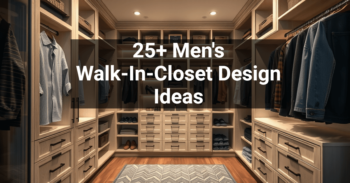 Small Walk-In Closet Ideas for Men: Maximize Your Space