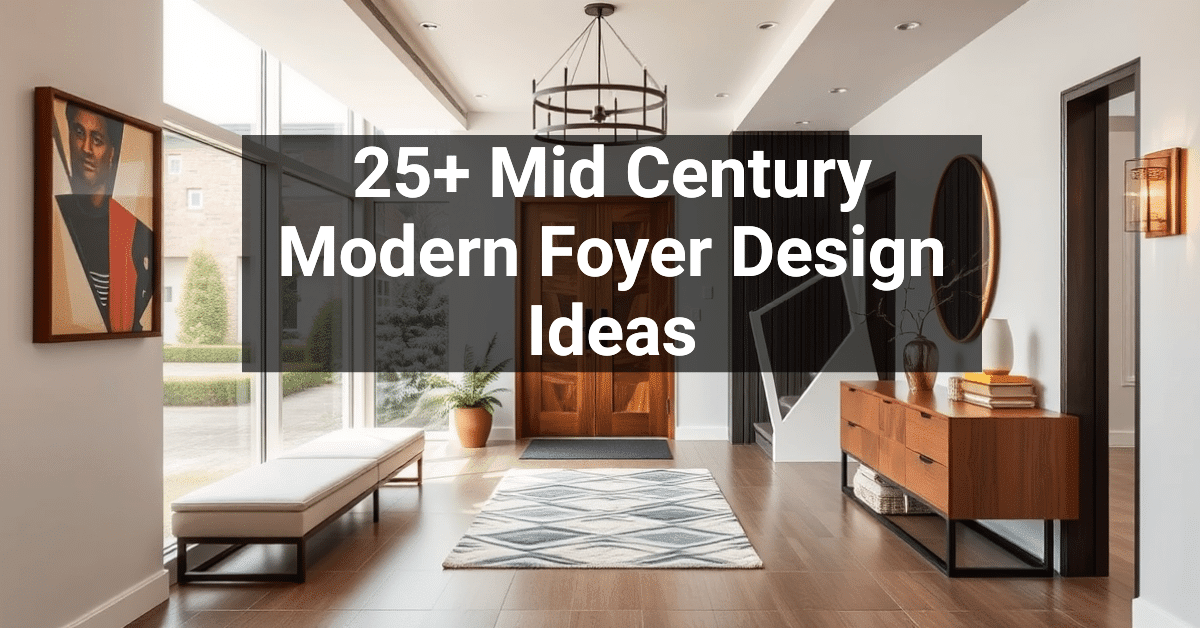 25+ Mid Century Modern Foyer Design Ideas – Engineers and Architects of ...