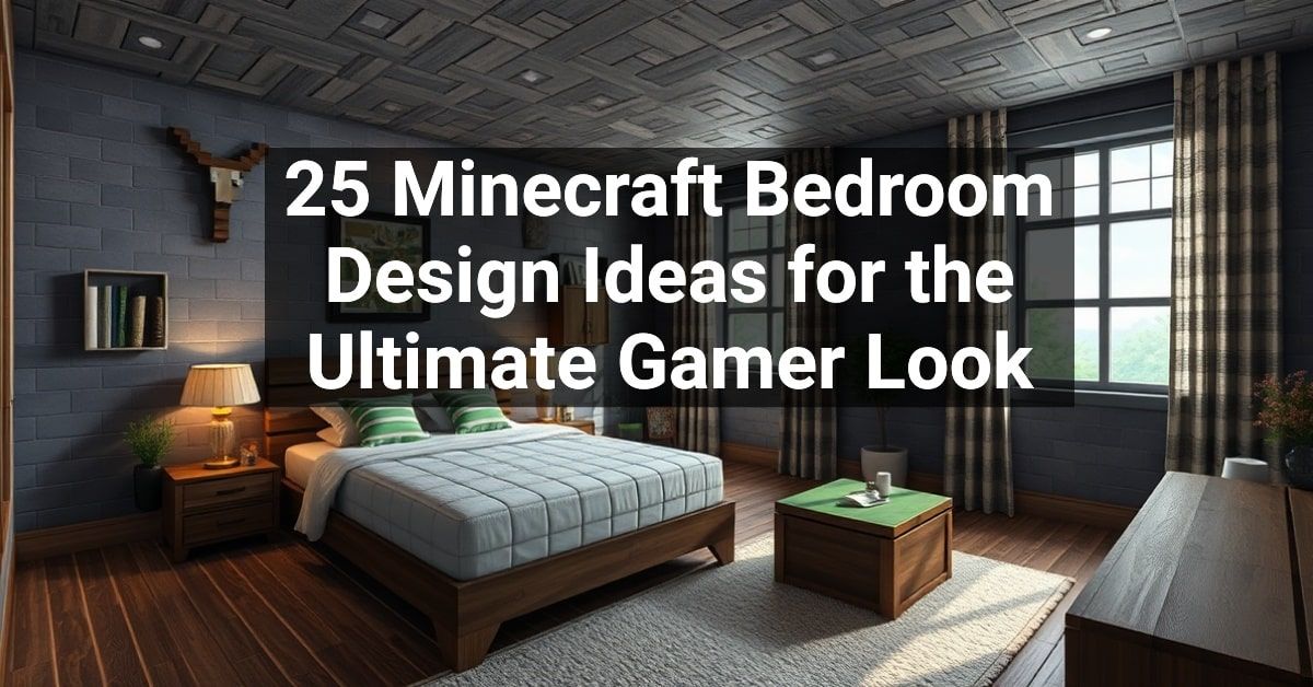 25+ Minecraft Bedroom Design Ideas for the Ultimate Gamer Look ...