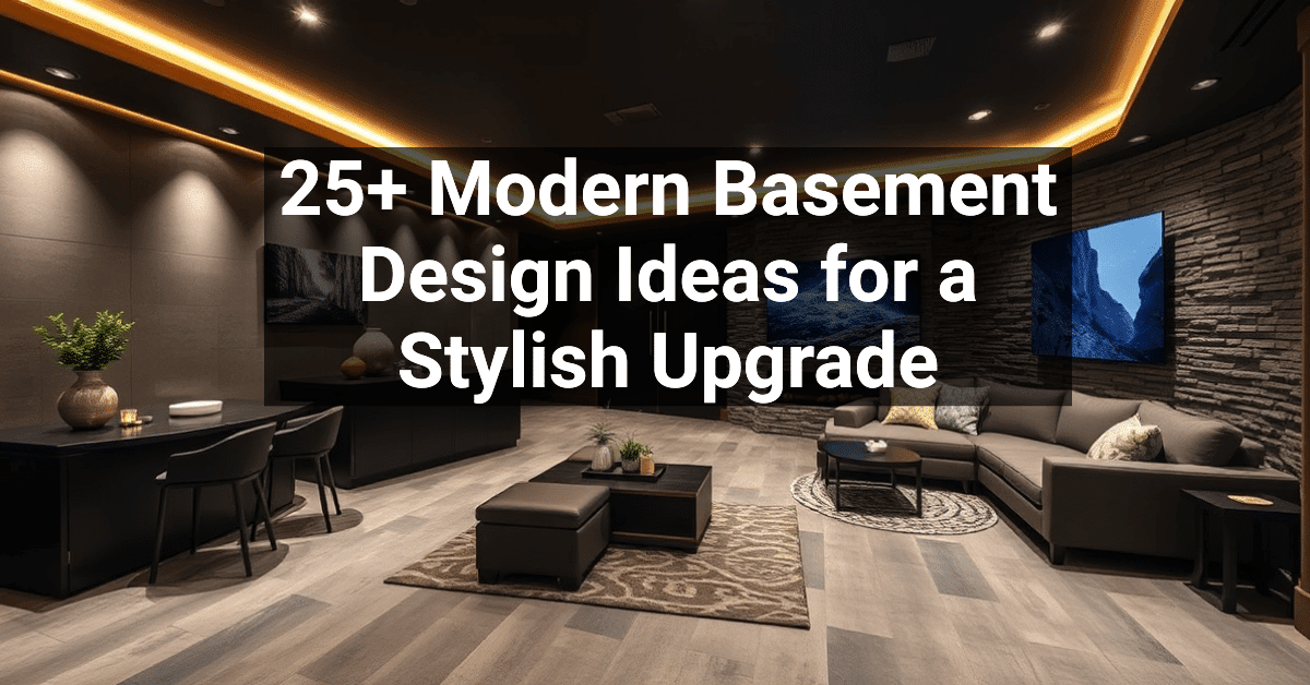 25+ Modern Basement Design Ideas for a Stylish Upgrade – Engineers and ...