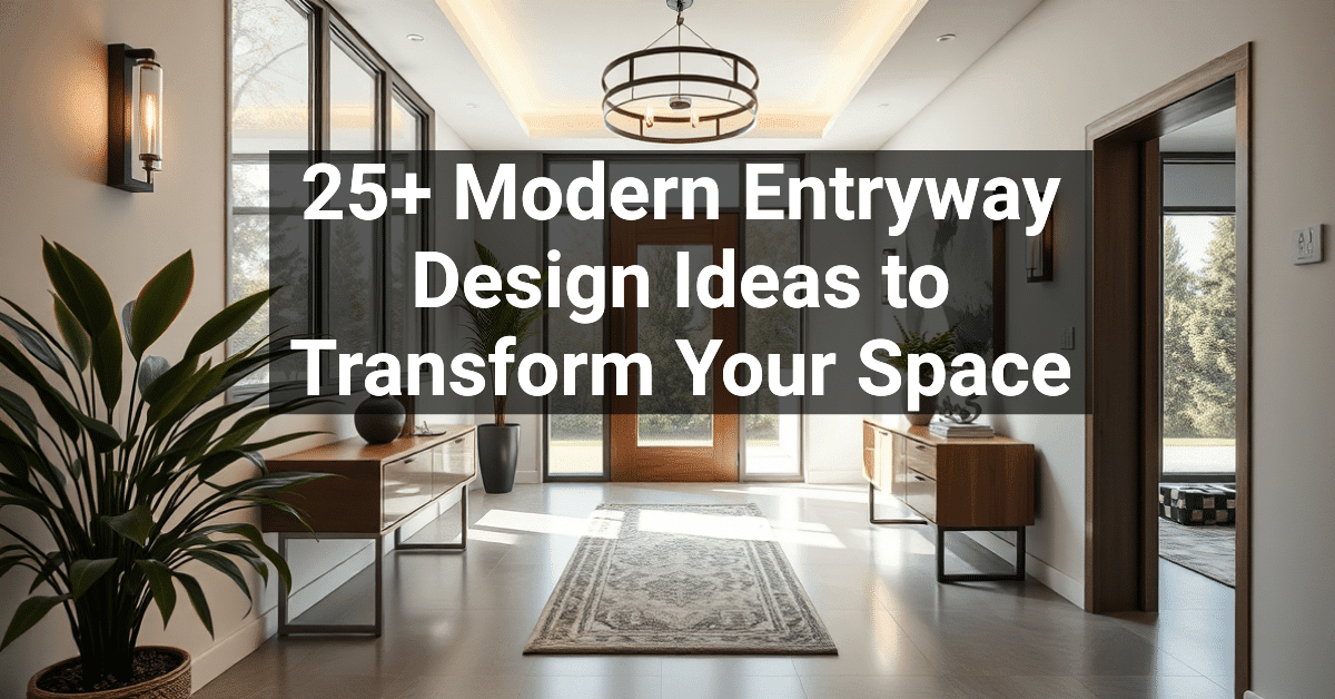 25+ Modern Entryway Design Ideas to Transform Your Space – Engineers ...