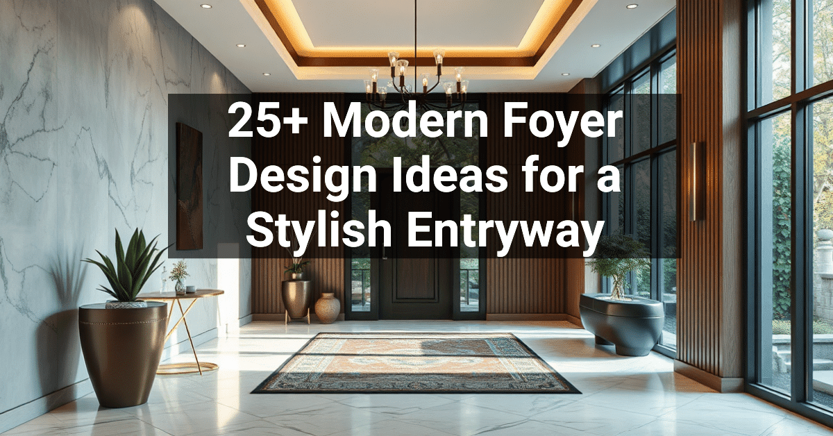 25+ Modern Foyer Design Ideas for a Stylish Entryway – Engineers and Architects of America