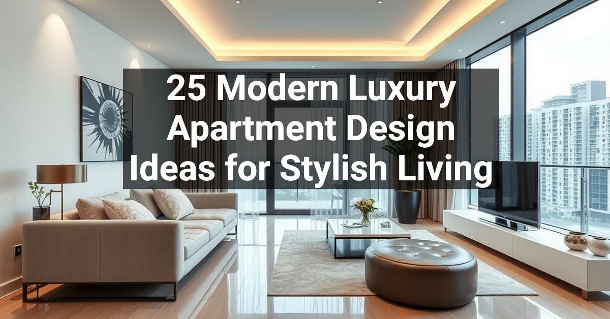 25+ Modern Luxury Apartment Design Ideas for Stylish Living – Engineers ...