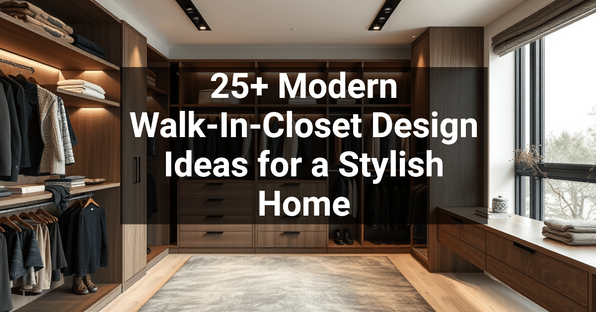 25+ Modern Walk-In-Closet Design Ideas for a Stylish Home – Engineers ...