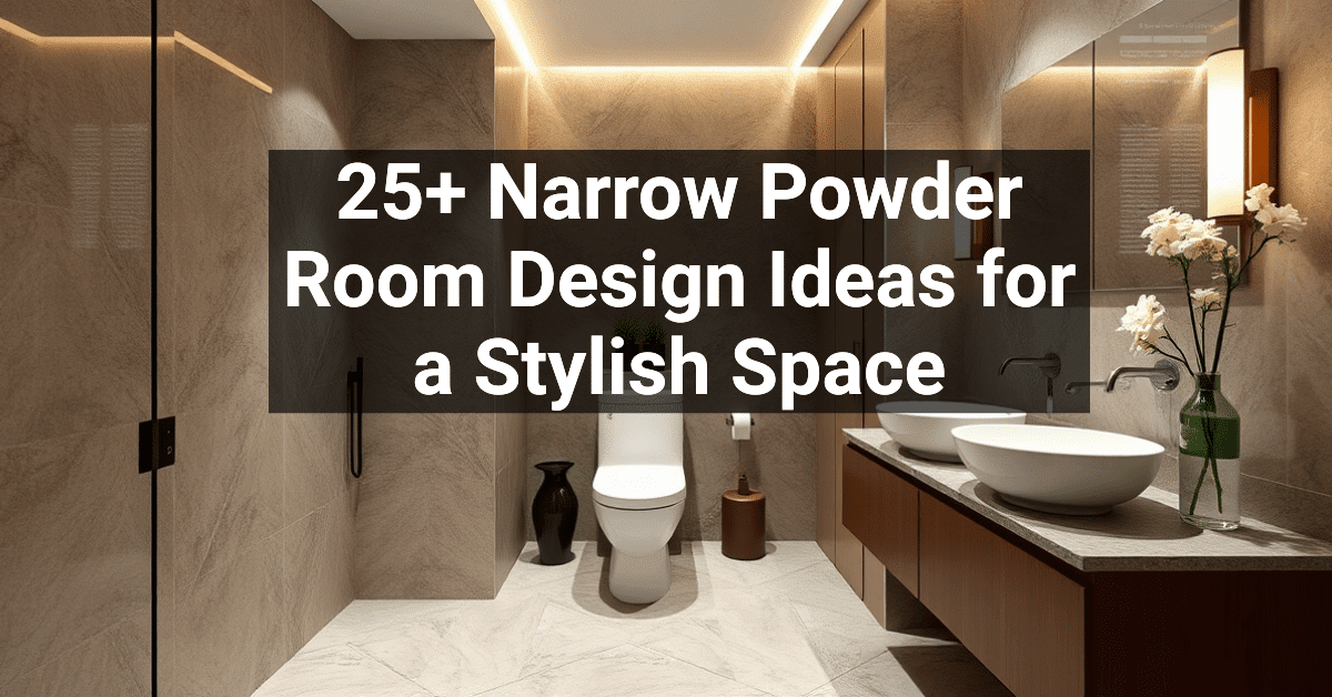 25+ Narrow Powder Room Design Ideas for a Stylish Space – Engineers and ...