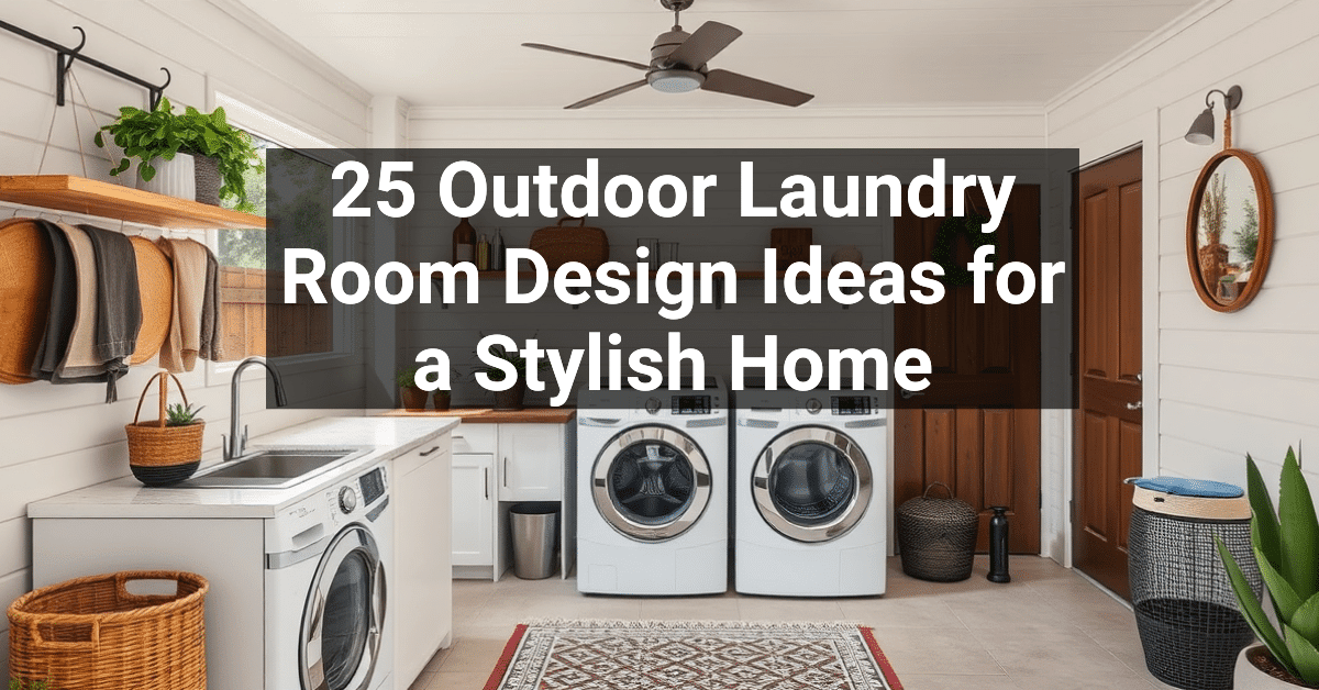 25+ Outdoor Laundry Room Design Ideas for a Stylish Home – Engineers ...
