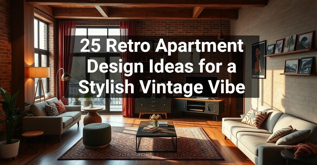 25+ Retro Apartment Design Ideas for a Stylish Vintage Vibe – Engineers ...