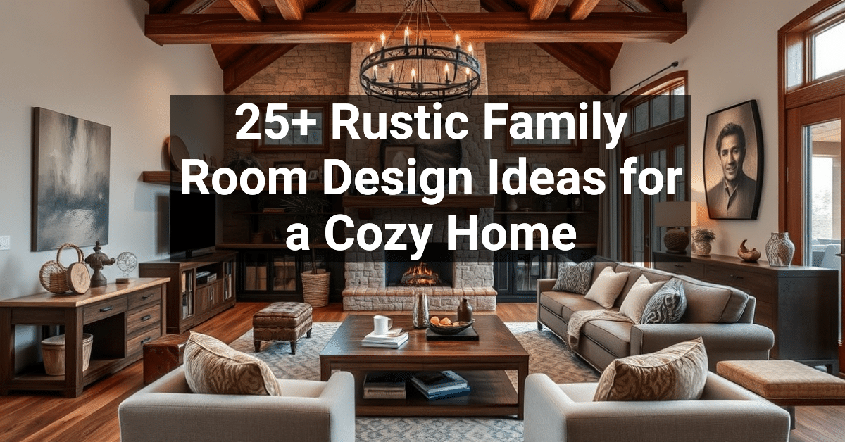 25+ Rustic Family Room Design Ideas for a Cozy Home – Engineers and ...
