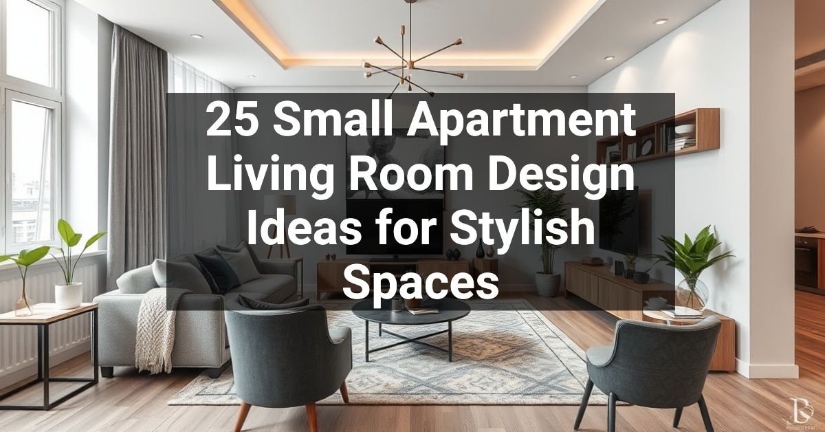 25+ Small Apartment Living Room Design Ideas for Stylish Spaces ...