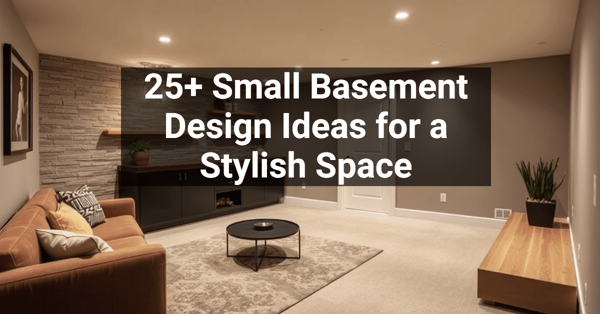 25+ Small Basement Design Ideas for a Stylish Space – Engineers and Architects of America