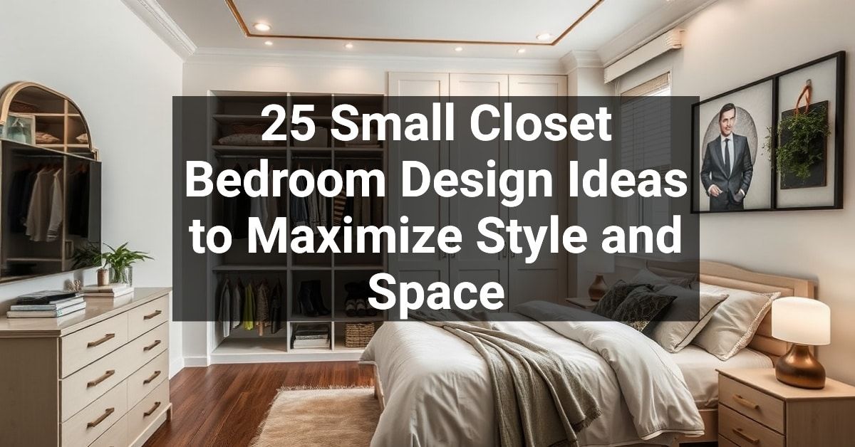 25+ Small Closet Bedroom Design Ideas to Maximize Style and Space ...