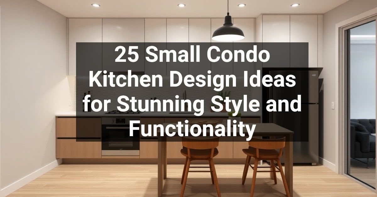 25+ Small Condo Kitchen Design Ideas for Stunning Style and ...