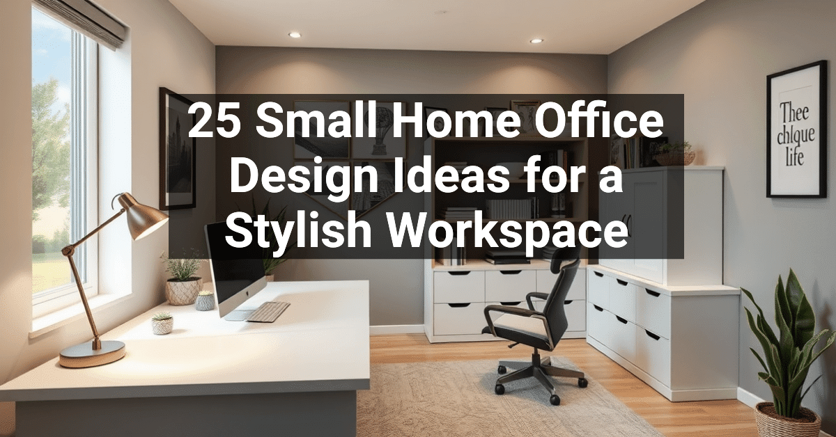 25+ Small Home Office Design Ideas for a Stylish Workspace – Engineers ...
