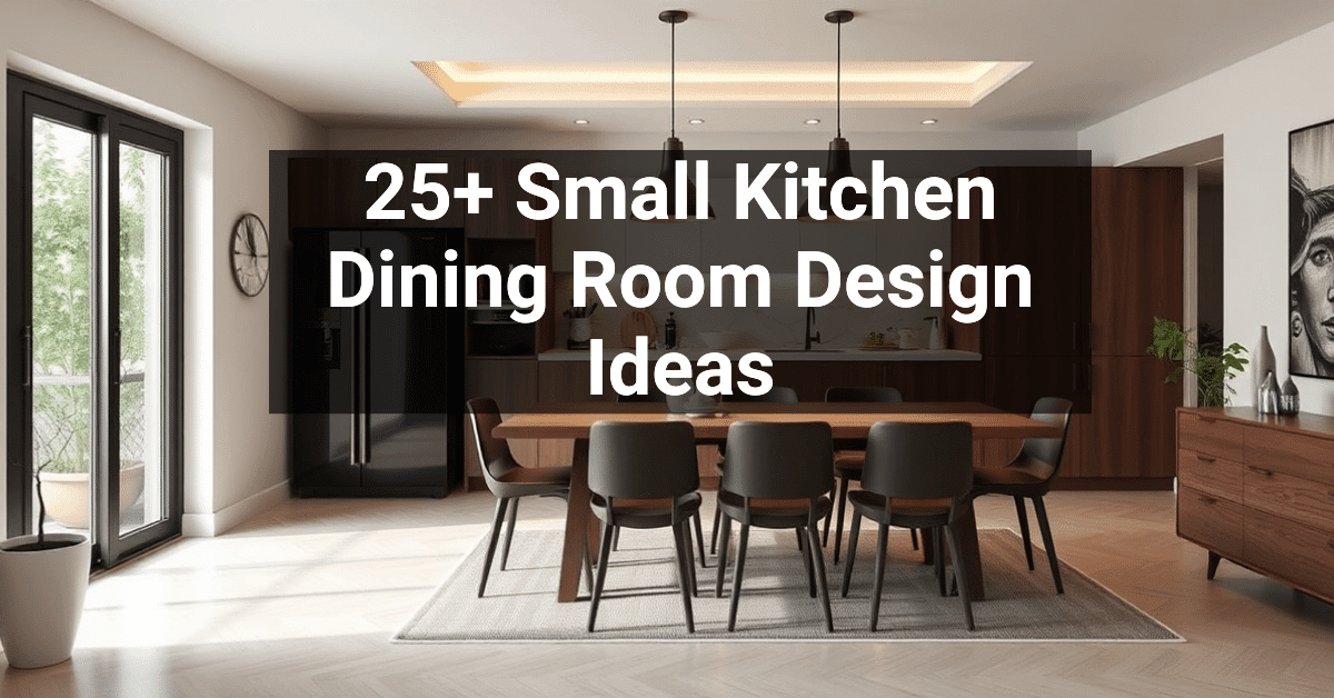 25+ Small Kitchen Dining Room Design Ideas – Engineers and Architects ...